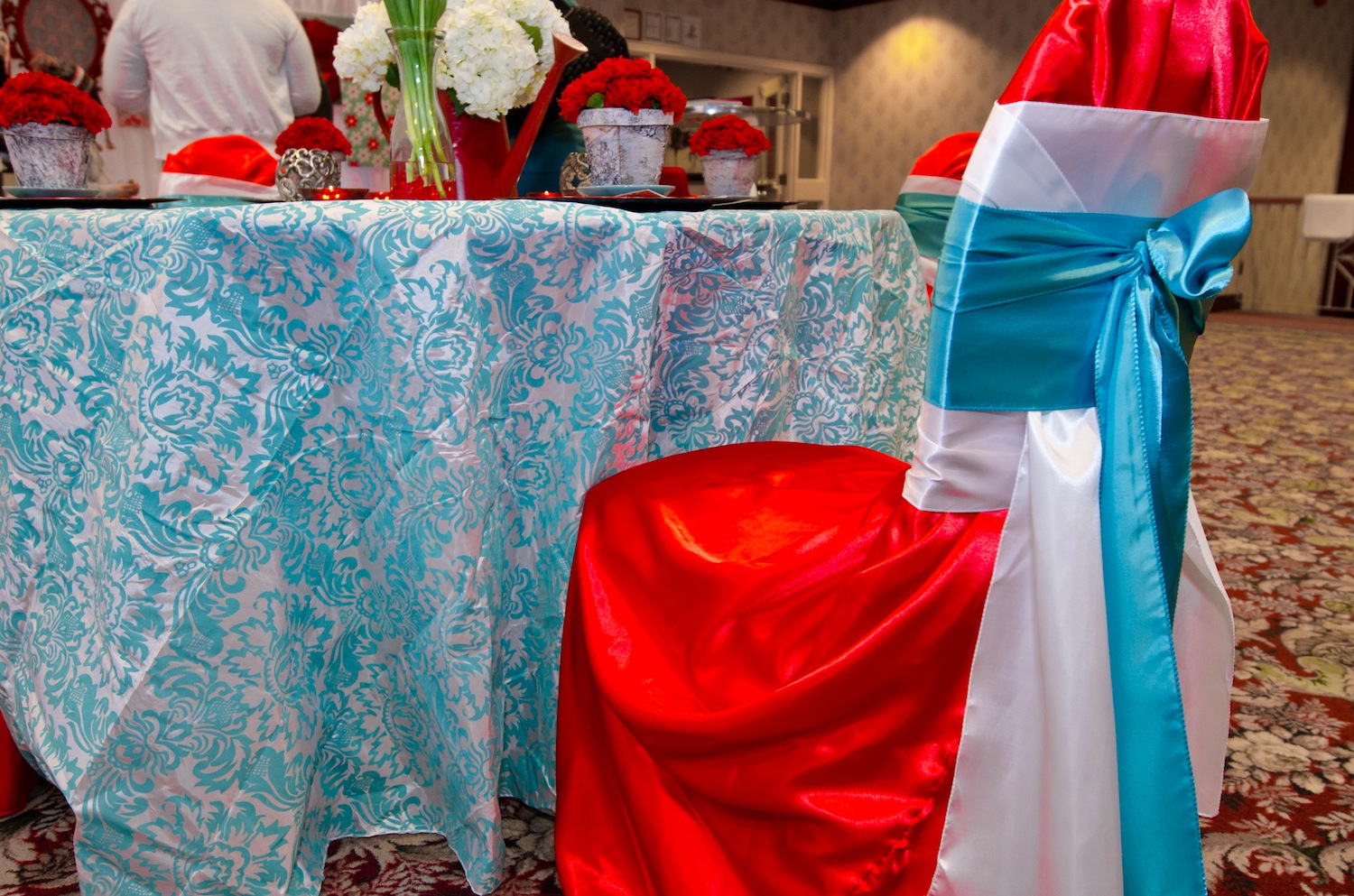 The Creative Bride Weddings and Events: Turquoise and Red - Unique ...