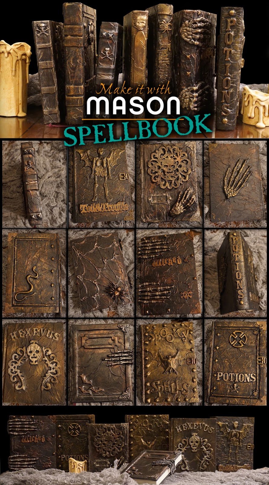 Allred Design Blog Inspired By Pinterest Halloween Spell Books DIY Allred Design Blog Inspired By Pinterest Halloween Spell Books DIY