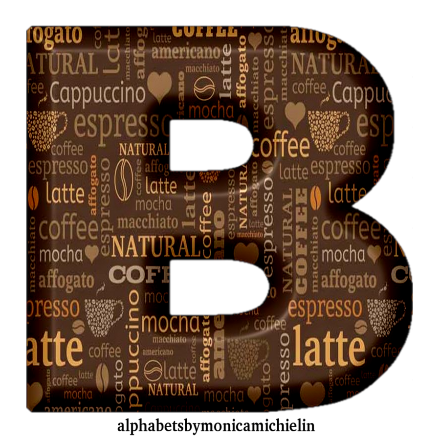 Monica Michielin Alphabets: COFFEE ALPHABET, ALFABETO DE CAFÉ