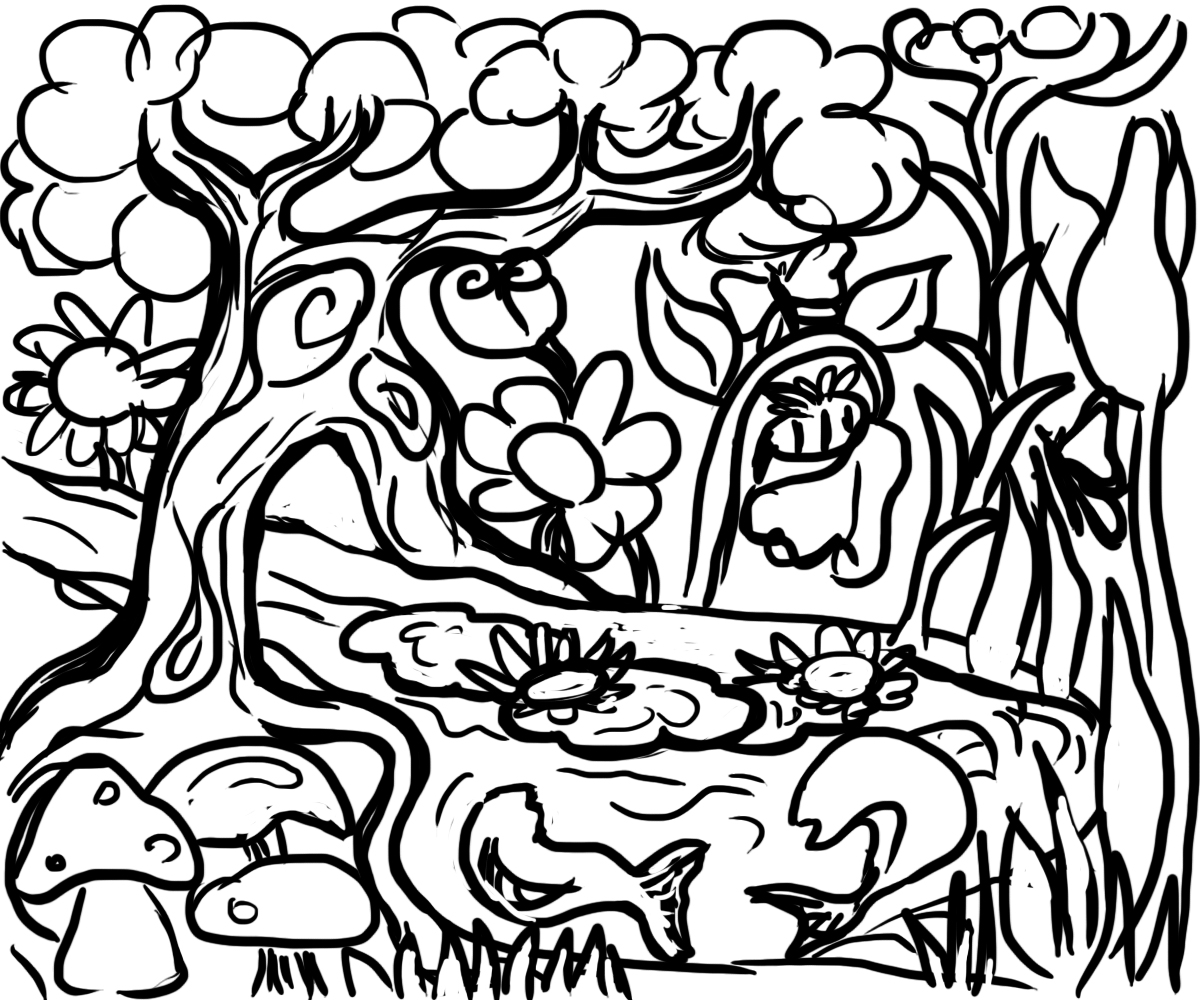 1000 Woodcuts: New Project in the Works: Fantastic Garden