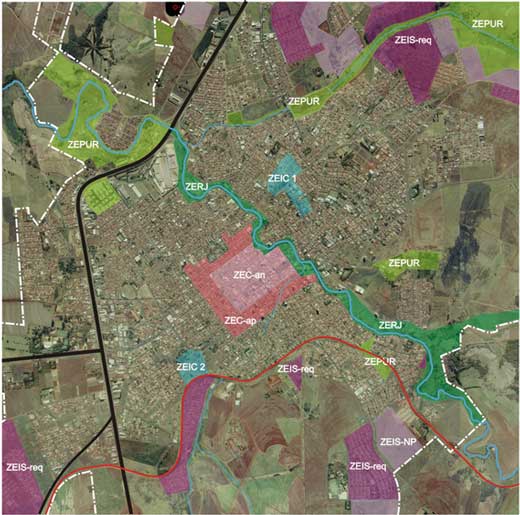 Plano diretor de Jaú - SP: Mapas - Plano Diretor (2006)