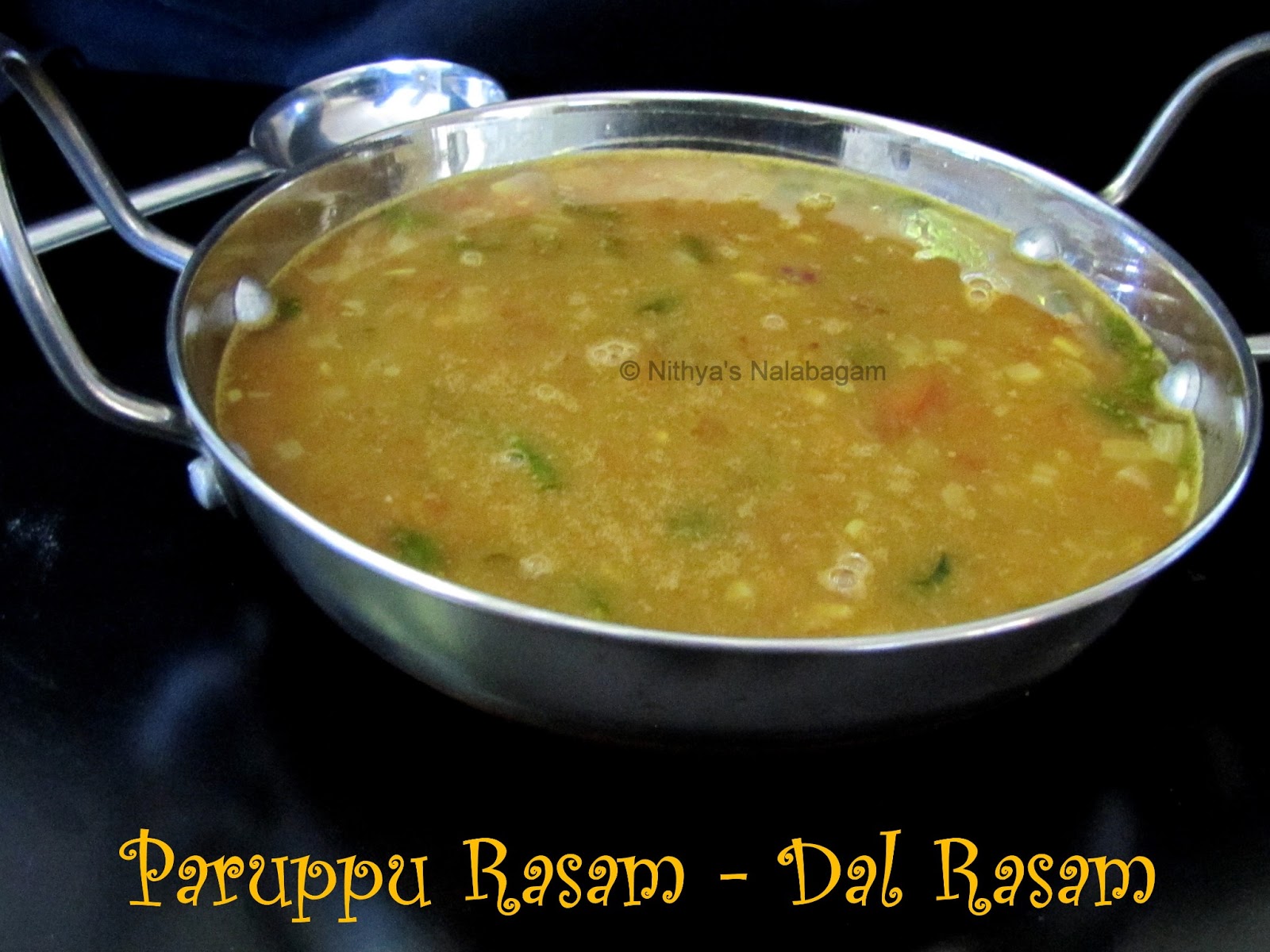 Paruppu Rasam | Dal Rasam | No Rasam powder |Nithya's Nalabagam