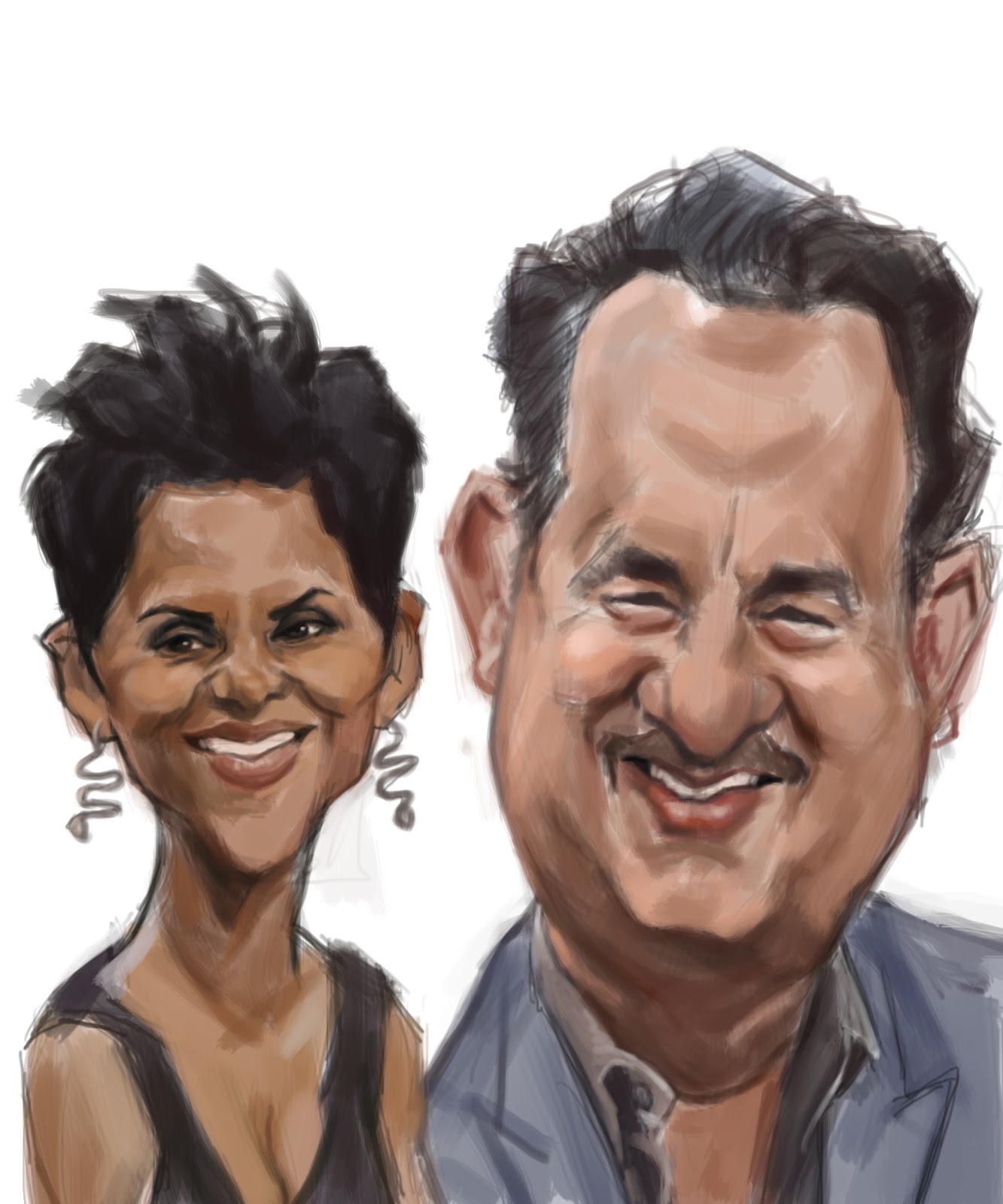 Jason Horning Art: Halle Berry, Tom Hanks