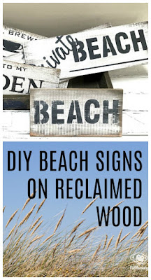 Repurposed Wine Box Hand Stenciled Signs