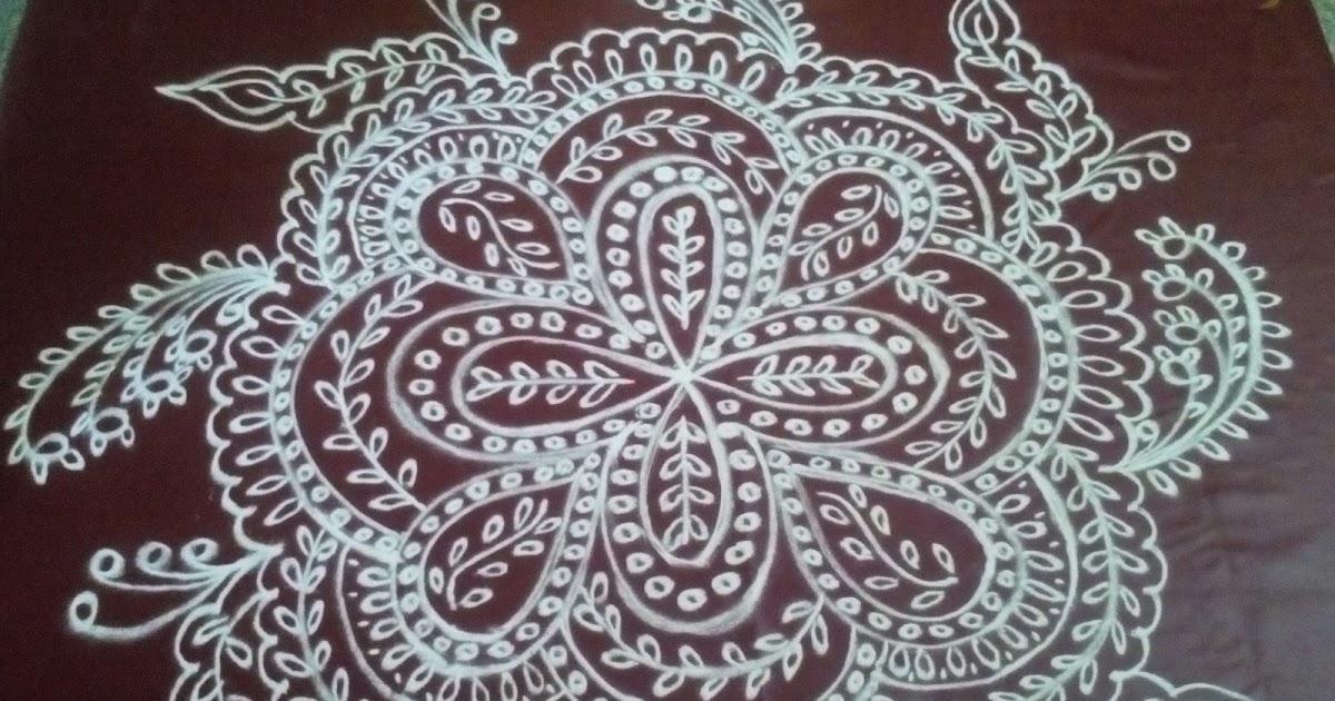 Vanathi's Rangoli / Kolangal: Rangoli Without Color