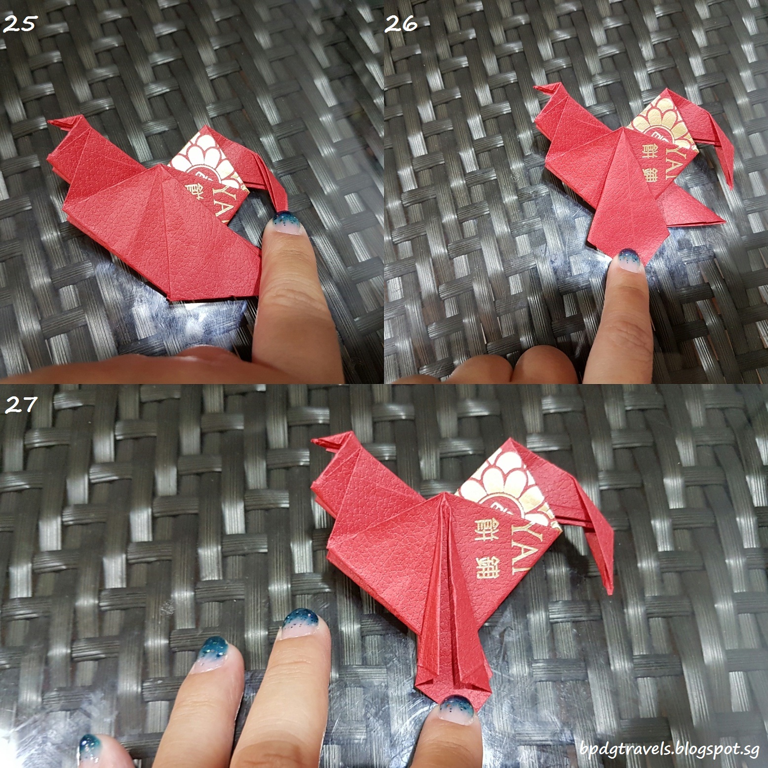Red Packet Craft - Angpow Rooster | BPDGTravels - Building Memories ...