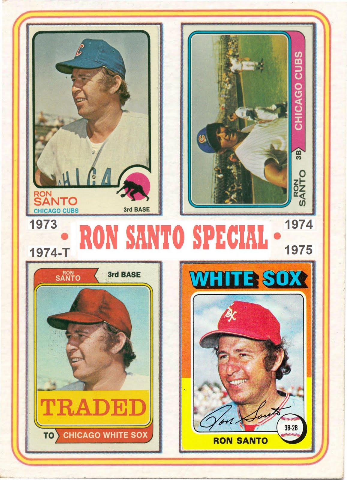 Six Degrees of Ron Santo: Cards That Never Were: 1974 Topps