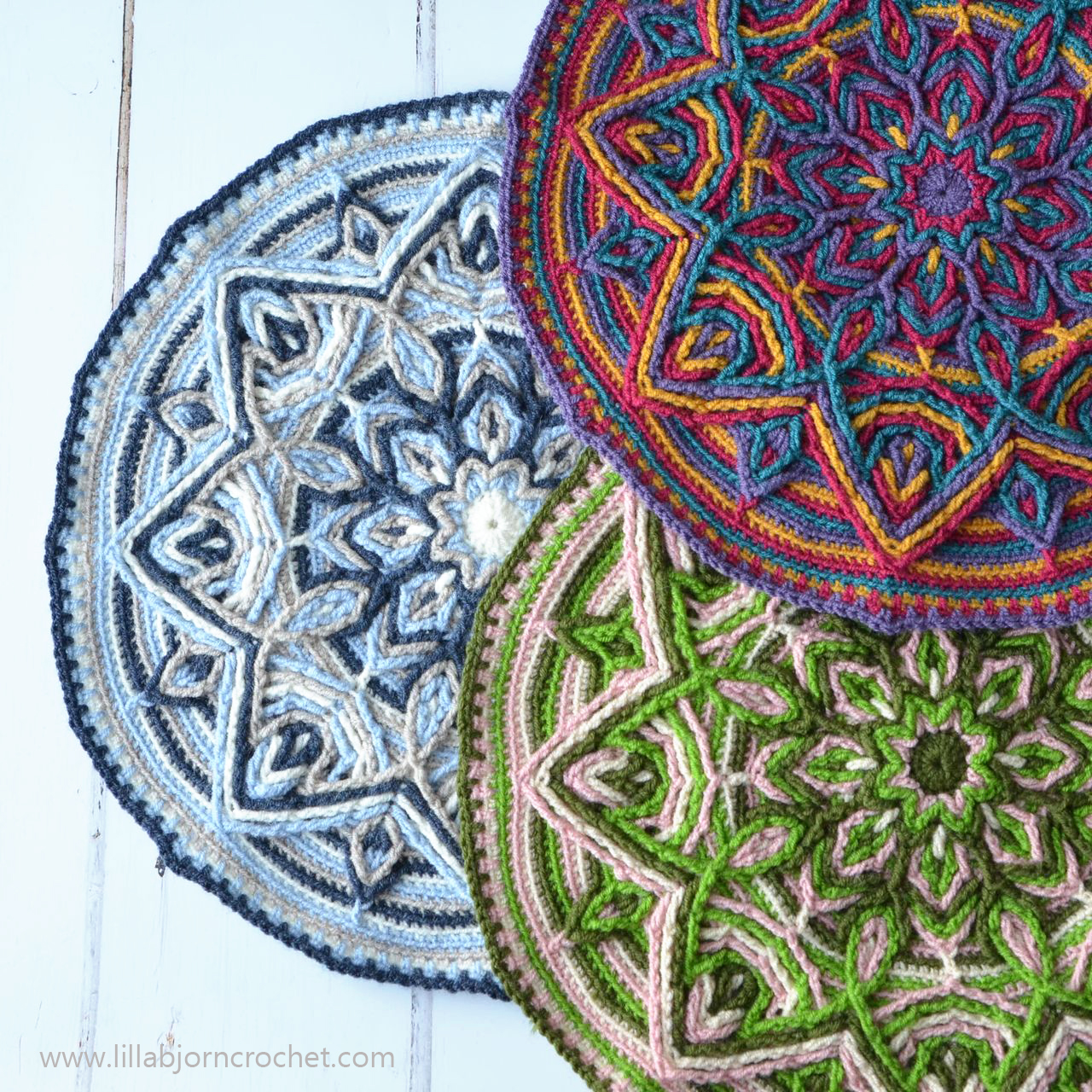 Illusion Mandala: new overlay crochet pattern | LillaBjörn's Crochet World