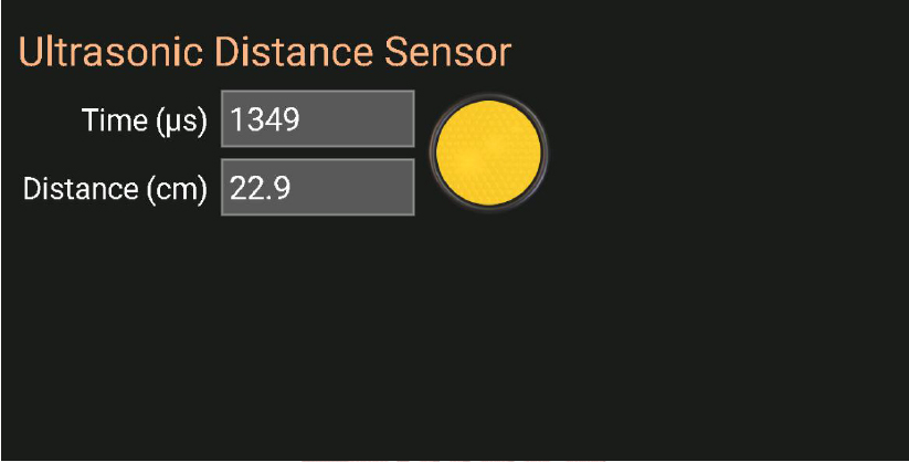 Video for Project V - 32. Read Ultrasonic Sensor Value Data using Android Device (Arduino Based)