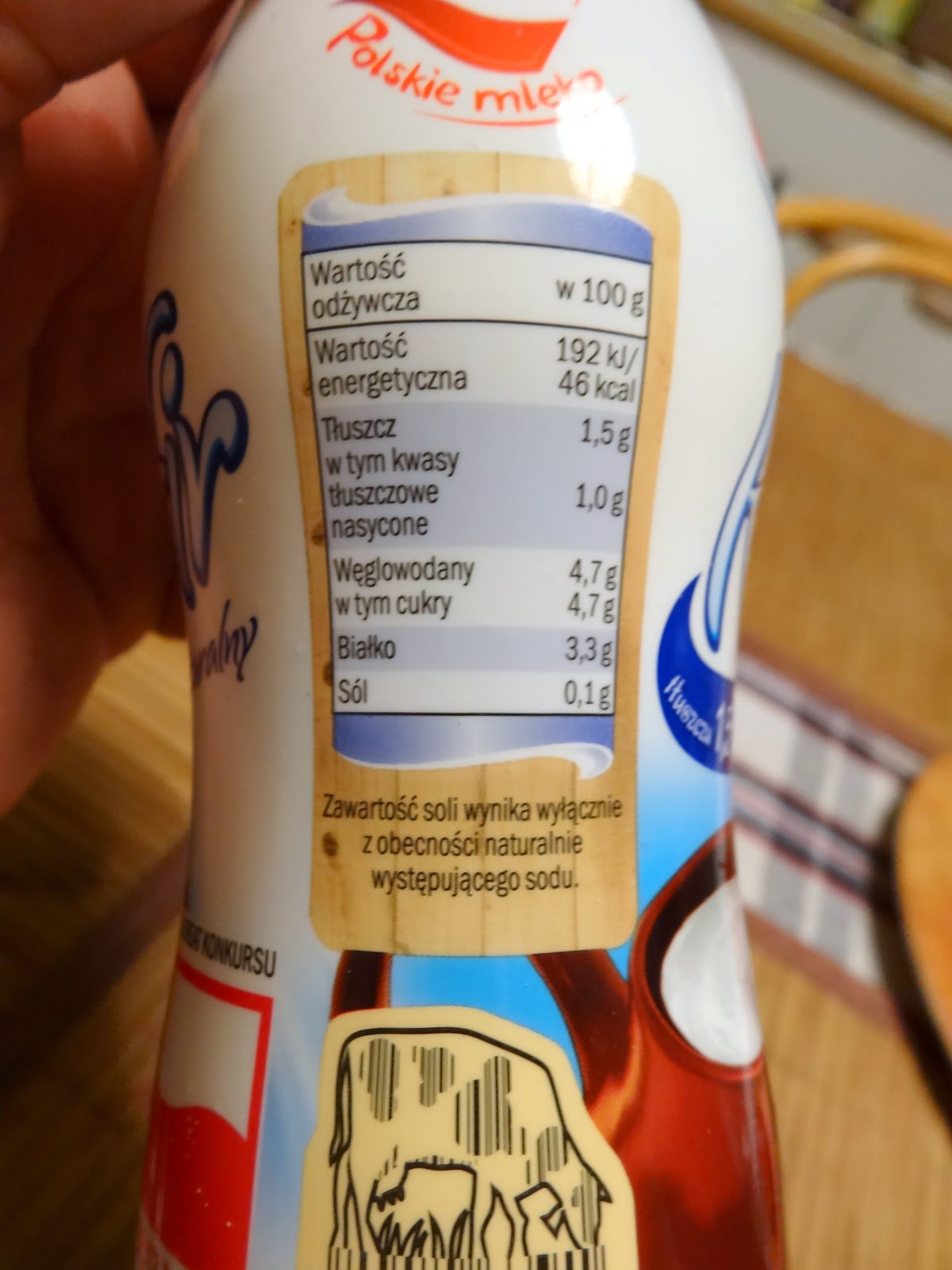 Kefir: Kefir naturalny Pilos z Lidla - Średzka Spółdzielnia Mleczarska ...