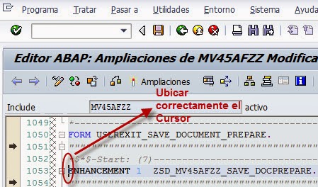 User Exit para VA01 y VA02