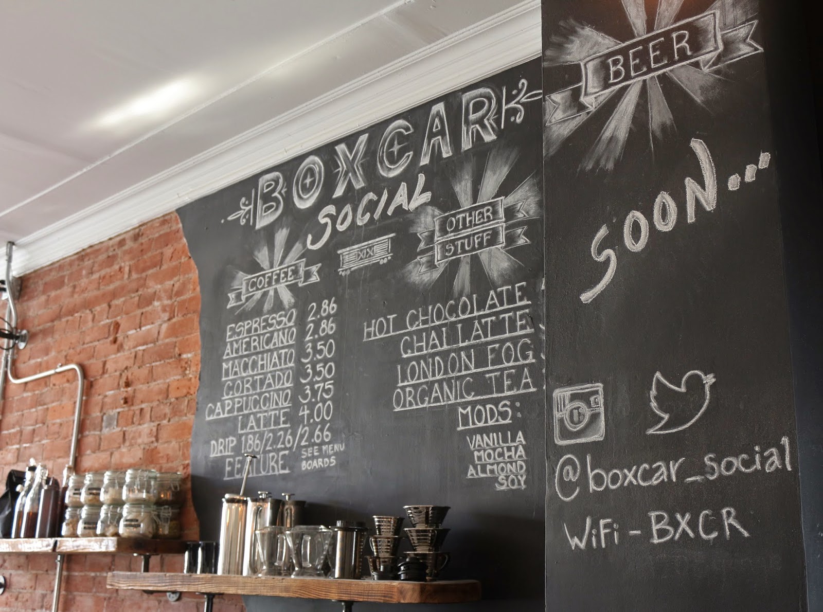 kiki's B.F.F: Boxcar Social [Coffee]