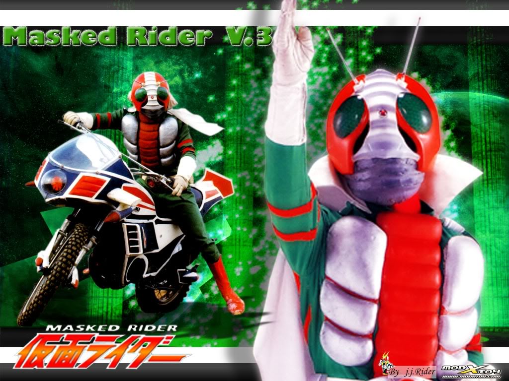 KAMEN RIDER V3 (1973-1974) - Tokusatsu Super Sentai