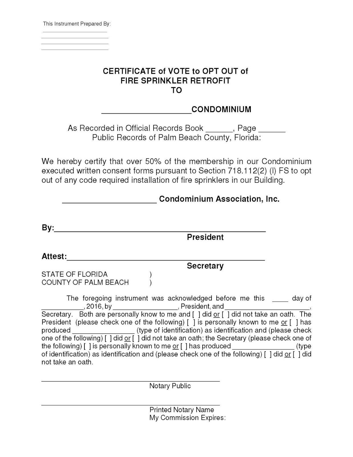 OUR VILLAGE in West Palm Beach : FIRE SPRINKLER - RETROFIT OR NOT TO ...