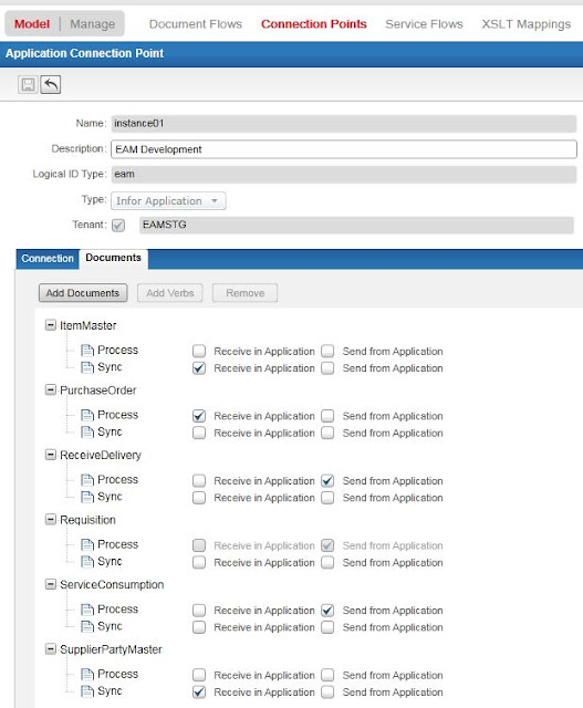 Infor ERP Basics: Integration of Infor EAM and COUPA using ION and BPM