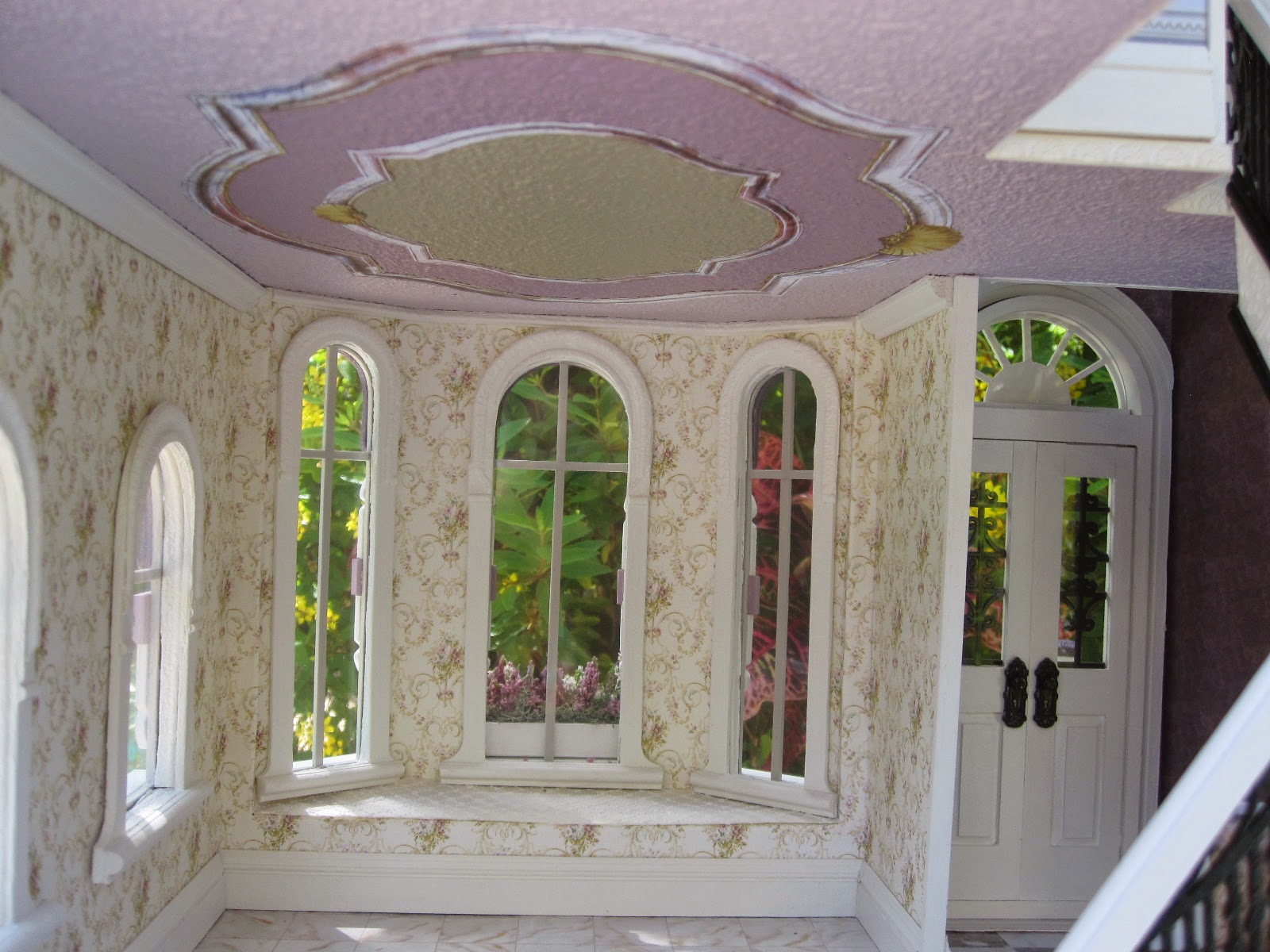 Dollhouses by Robin Carey: "The Orchid House" Dollhouse with Shops