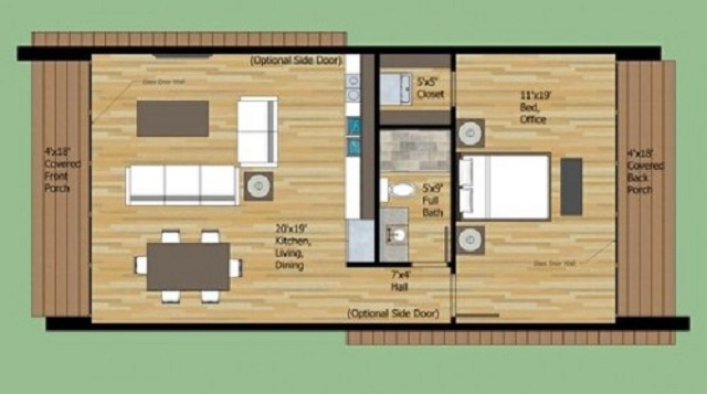 PLANO DE CASA MODERNA DE 65 M2 : PLANOS DE CASAS GRATIS Y DEPARTAMENTOS ...