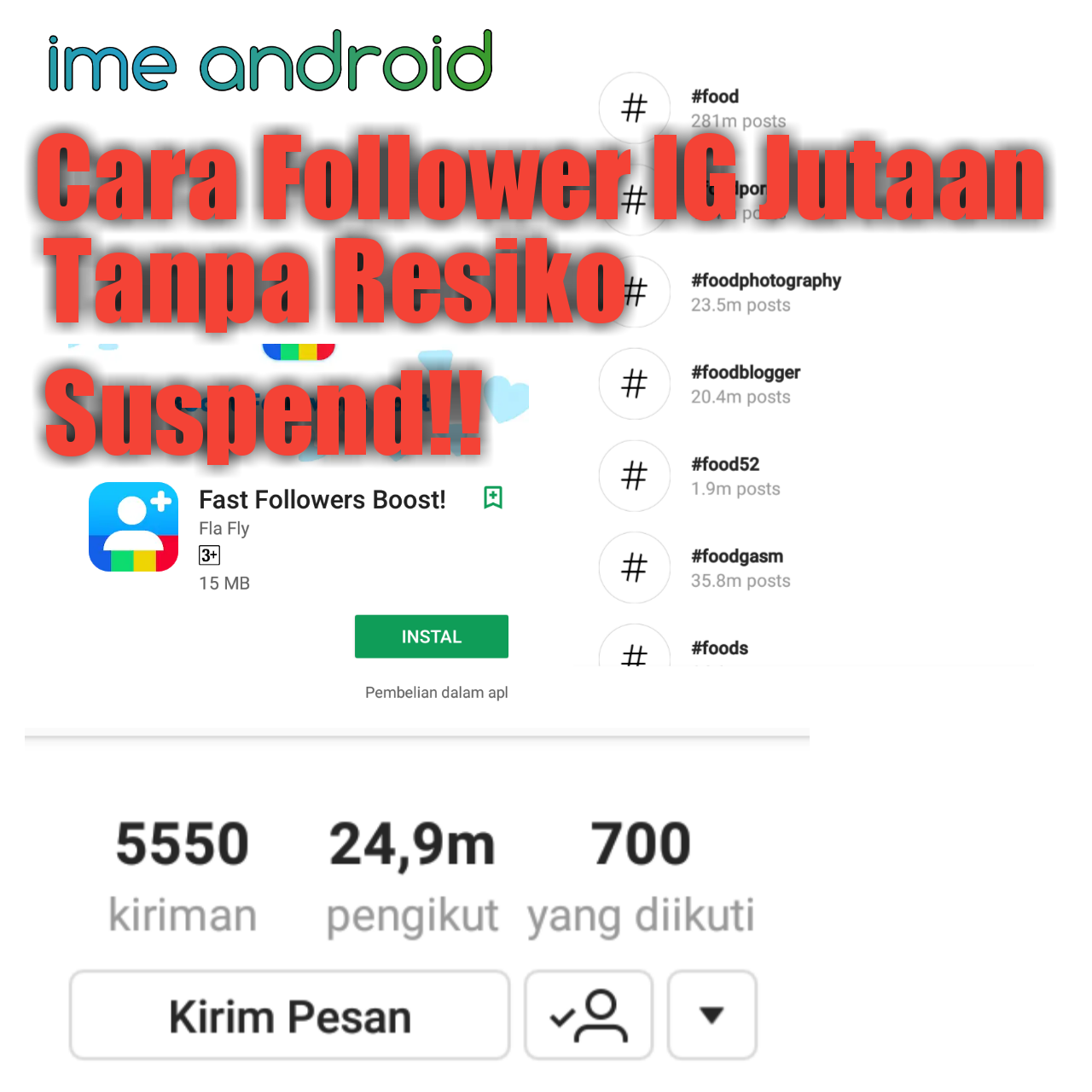 Cara mendapatkan banyak follower intagram
