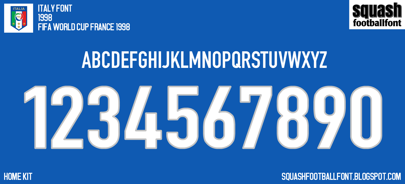 SFF: Italy World Cup 1998 Font