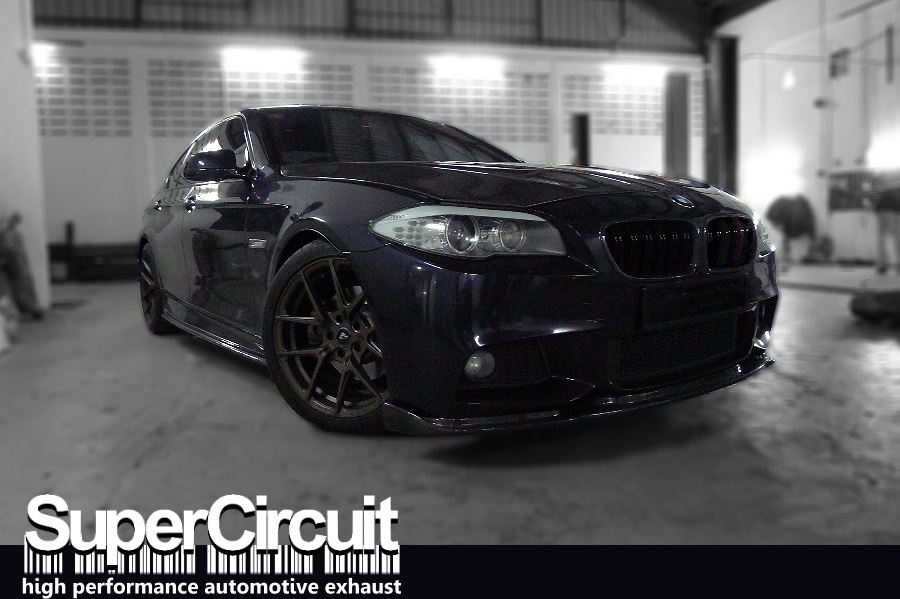 SUPERCIRCUIT Exhaust Pro Shop: BMW F10 520i Quad Exhaust Convertion