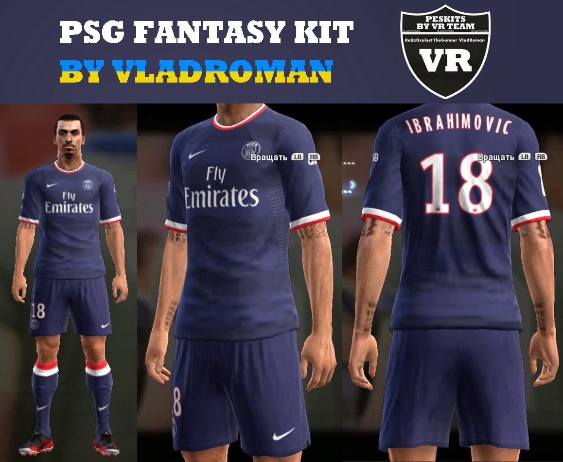 pes-modif: PES 2013 PSG & Manchester United Fantasy Kits by Vladroman