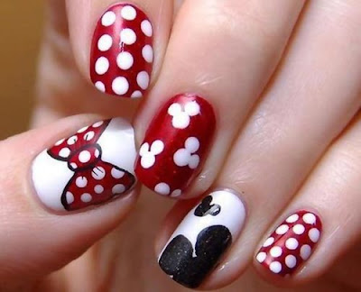Todos Aman a Pepina: Uñas decoradas: Diseños de Minnie Mouse!!