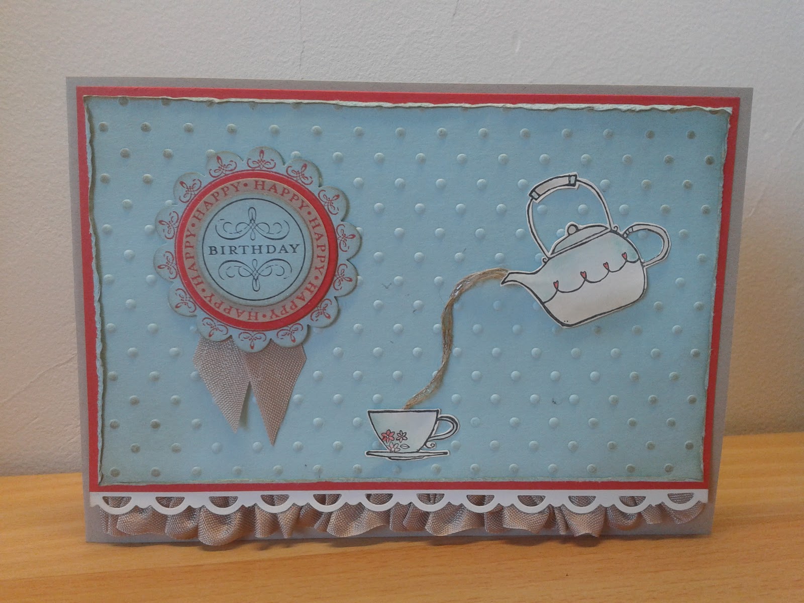 Stampin' it up with Belinda: Retro-Vintage Tea Card