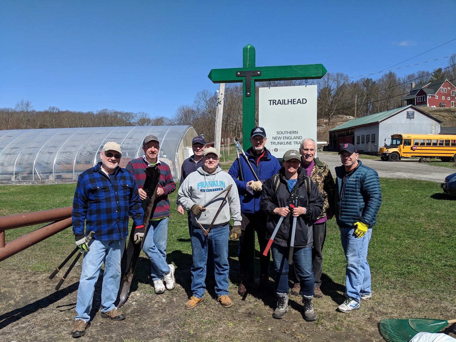 Franklin Matters: Photos from the SNETT trail clean up - Saturday, Apr 21