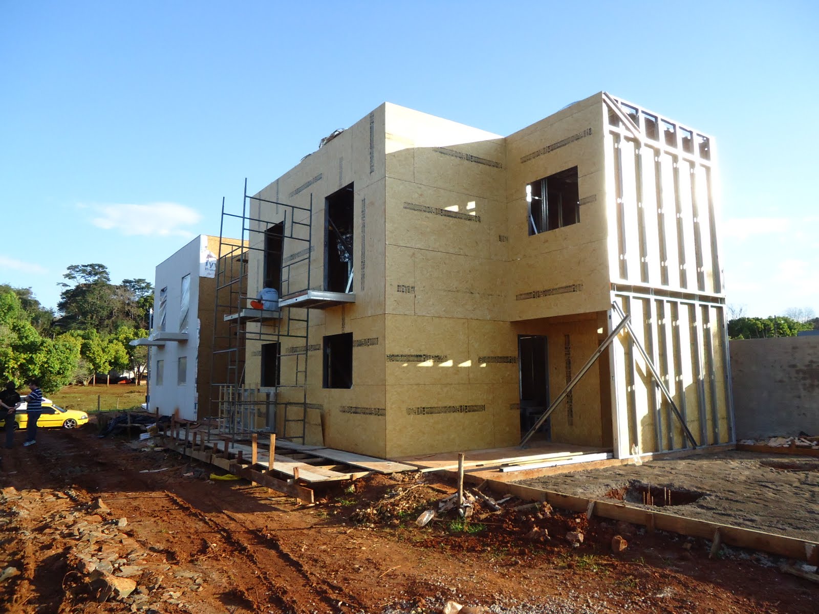 STEEL FRAME PLACE: FECHAMENTO OSB TERMINADO