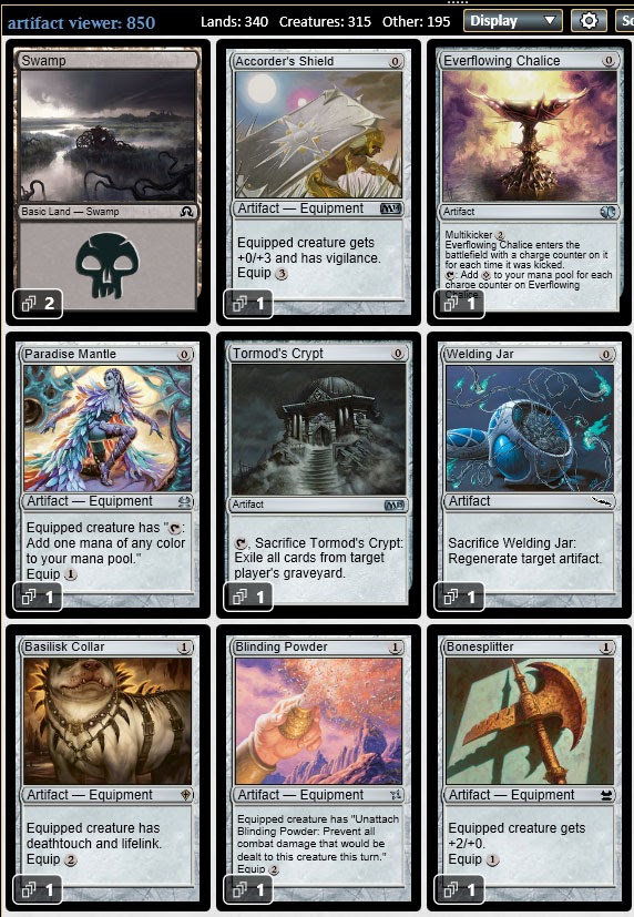 Magic the Gathering Adventures: Modern Artifacts Super Deck 1 of 2