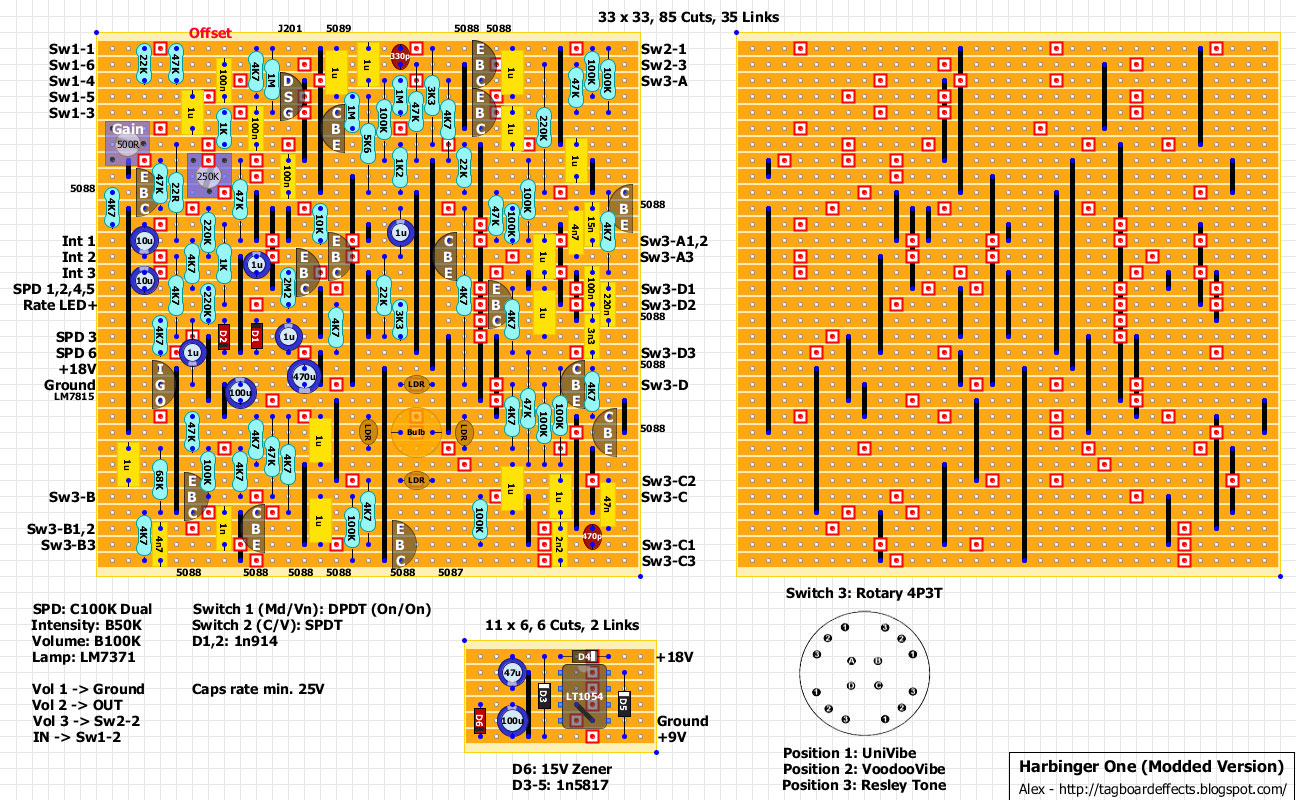 Guitar FX Layouts: Madbean Harbinger One