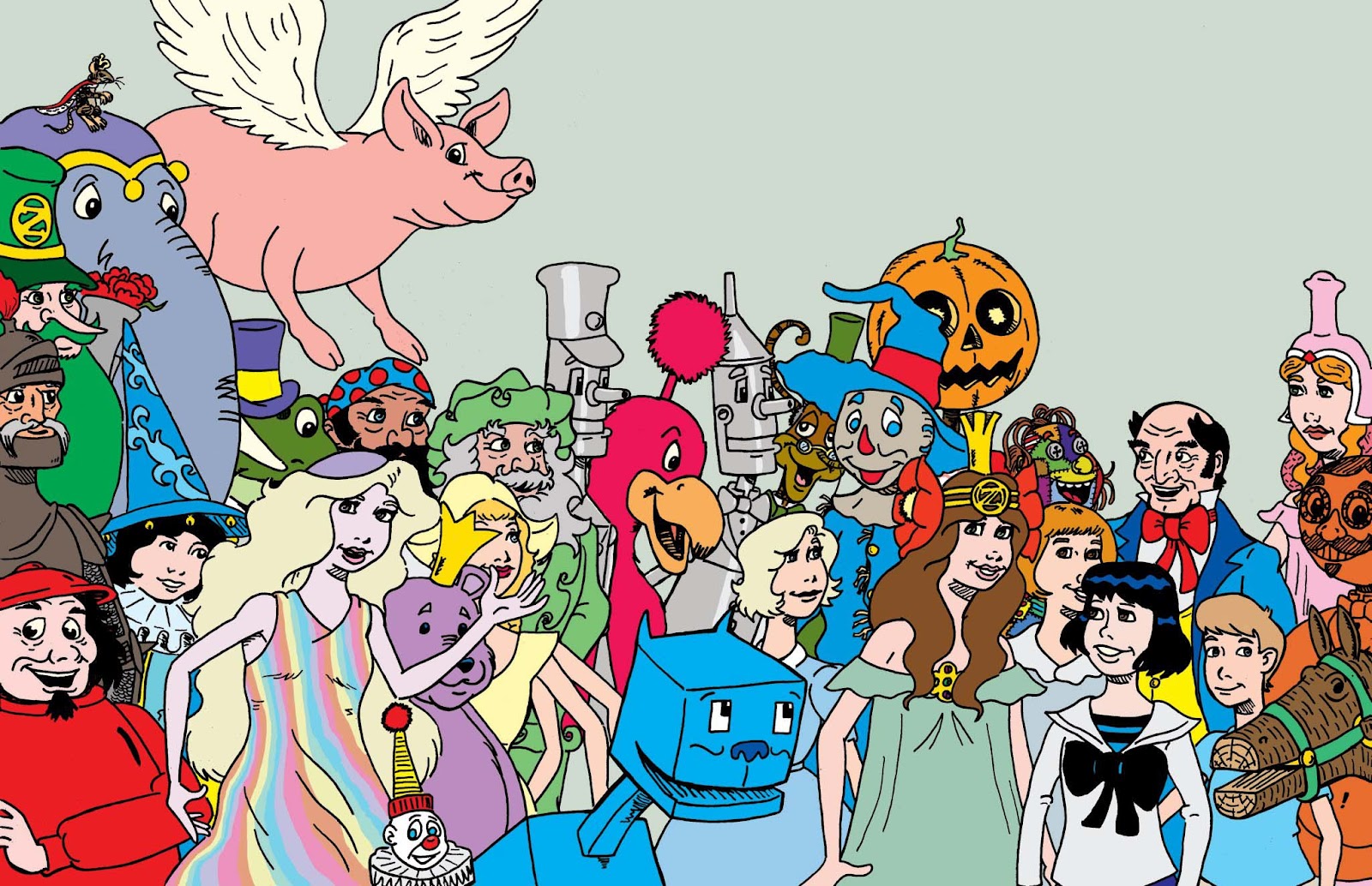 S.P. Maldonado's Oz art: Characters of Oz mini poster