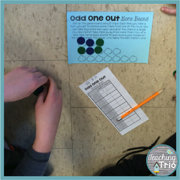 Teaching Trio: Odd One Out- Math Strategy Game {With A Freebie}