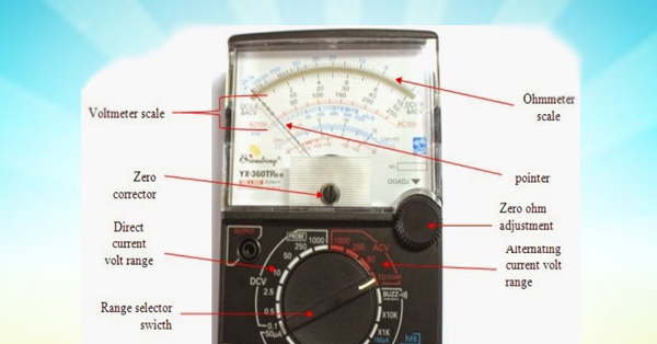 Cara Menggunakan Multimeter Multitester Dan Bagian Bagian Multimeter ...