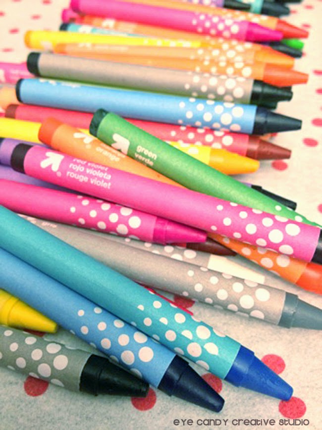 Eye Candy Creative Studio: DIY CRAFT :: Crayon Wreath