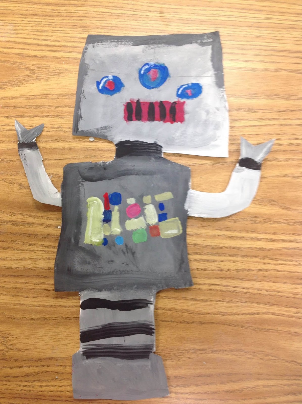 Art With Mr. E: Tempera Paint Robots: 1st Grade