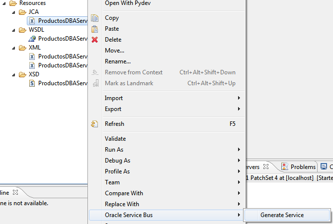 Crear un DBAdapter en OSB 11g
