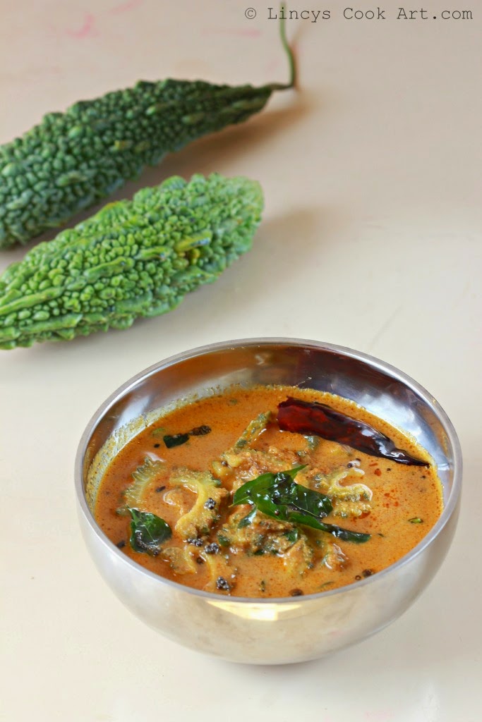 Bitter gourd Theeyal/ Pavakka Theeyal/ Kaipakka Theeyal ~ Lincy's Cook Art