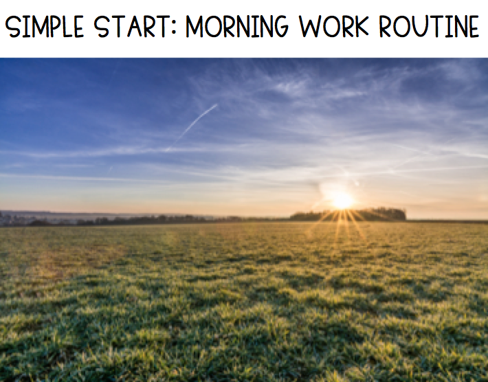 Simple Start: Morning Work Routine | First Grade Buddies