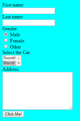 HTML Form & its elements