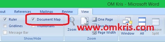 Cara Menampilkan Document Map Ms Word (Peta Konsep / Daftar Isi ...