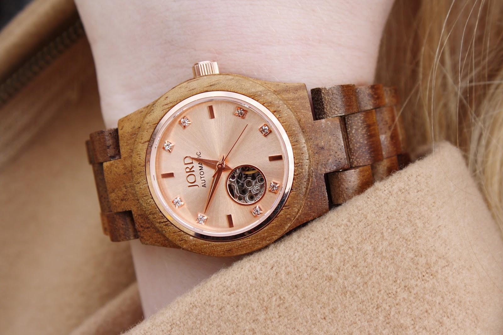 Musings of Glitter: Winter Style + Wood Watch