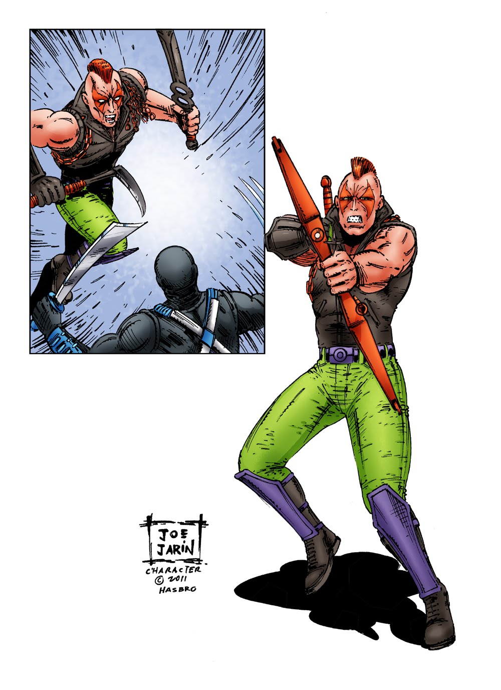 The Comic Book Art of Joey Jarin: Dreadnok: Zartan 1993 (In Color)