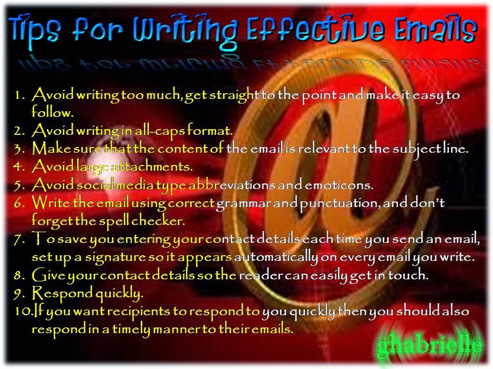 Tips for Writing Effective Emails