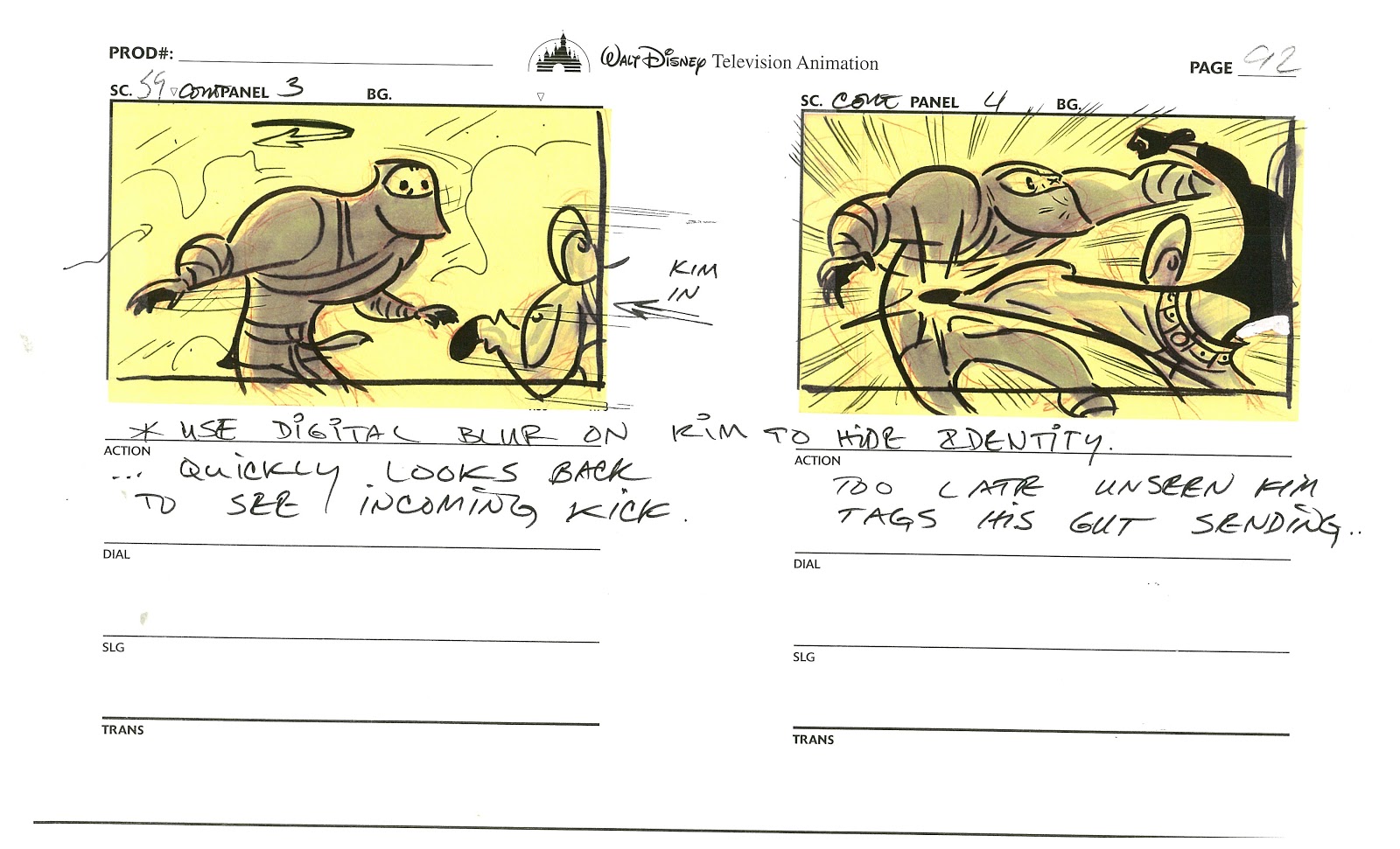 Kim Possible - so the Drama storyboard sequence... - Blooming Concepts