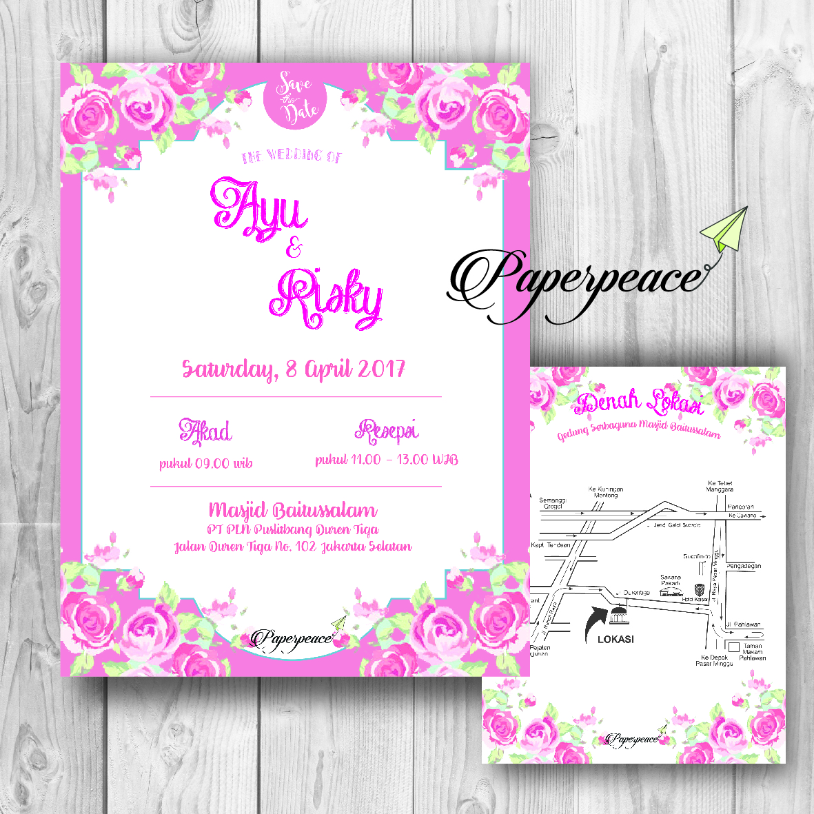 paperpeace: E invitation with Maps