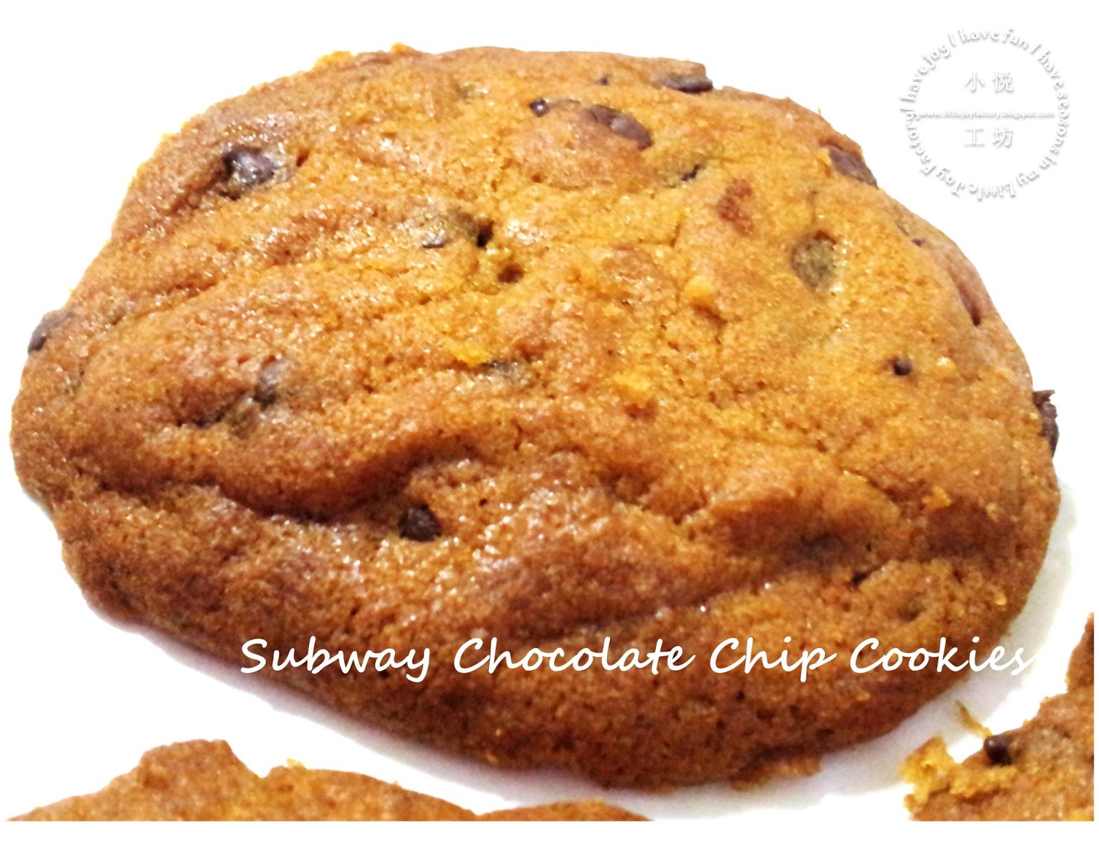 Copycat Subway Chocolate Chip Cookies 山寨版赛百味巧克力粒曲奇