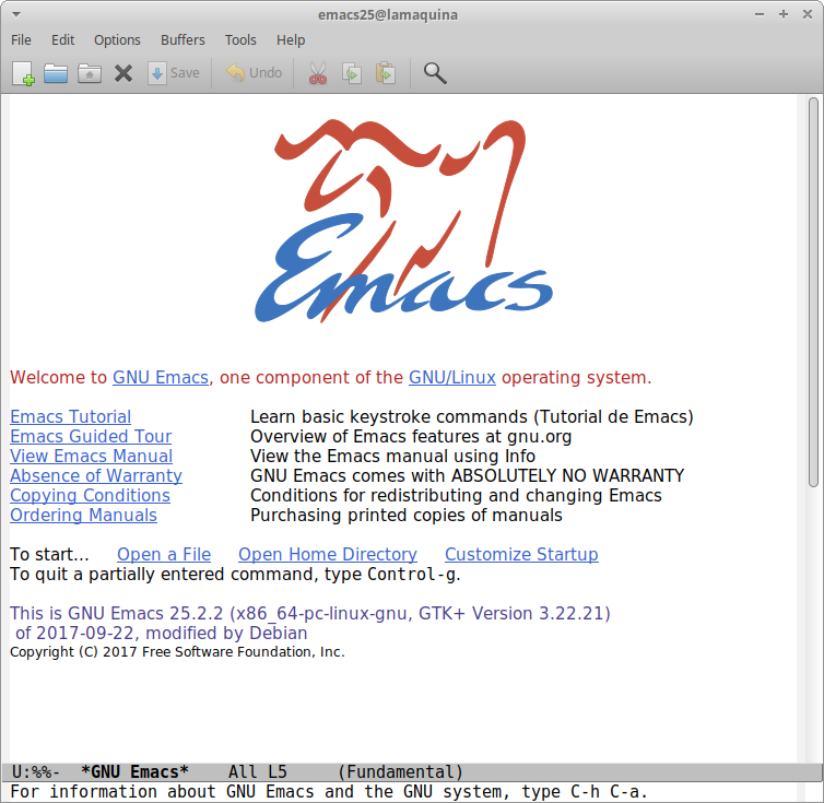 Instalar GNU Emacs en Linux