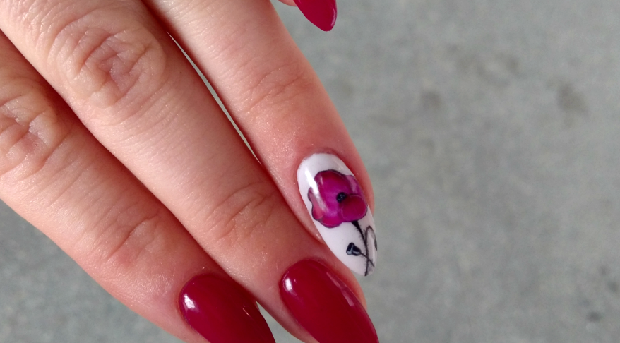 Kosmetyczne różności: Maki! Spring nail art 028 Classic Wine| Semilac