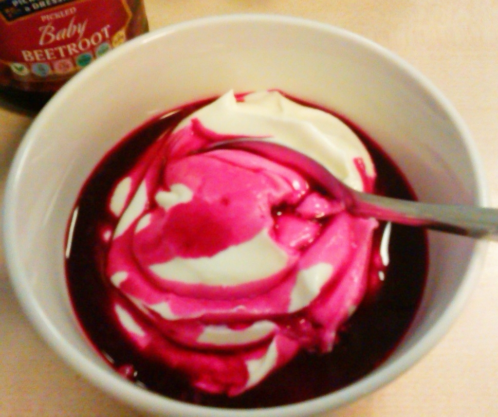 Massive Food Baby: Fresh Summer Beetroot Dip with Rocket and Walnuts